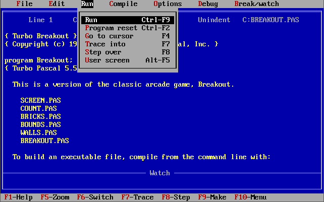 DOS Days - Borland Turbo Pascal
