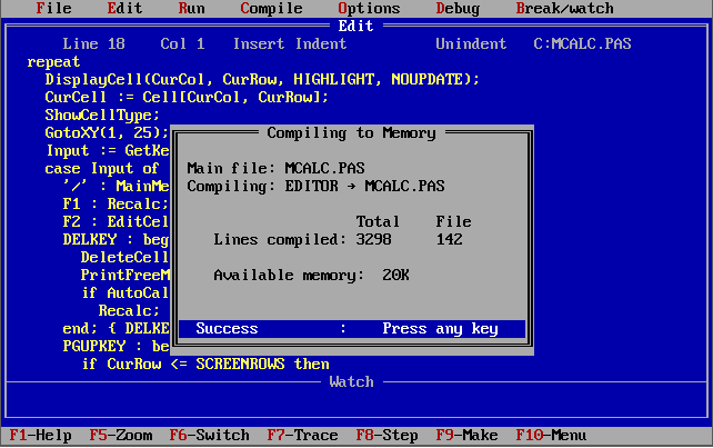 DOS Days - Borland Turbo Pascal