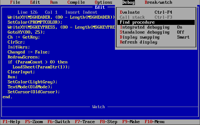 DOS Days - Borland Turbo Pascal
