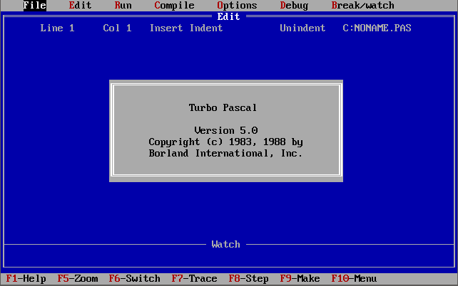 DOS Days - Borland Turbo Pascal