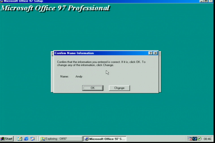 DOS Days - Microsoft Office 97 (1996)