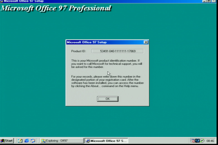 DOS Days - Microsoft Office 97 (1996)