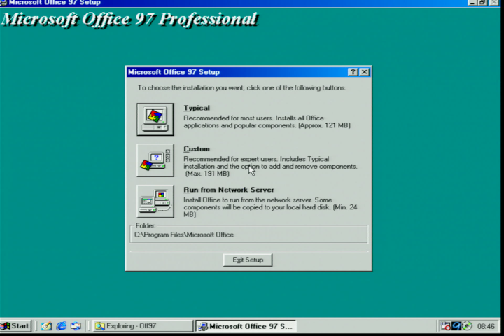 DOS Days - Microsoft Office 97 (1996)