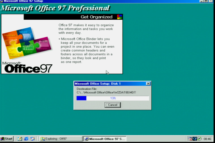 DOS Days - Microsoft Office 97 (1996)
