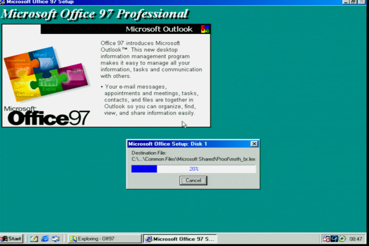 DOS Days - Microsoft Office 97 (1996)