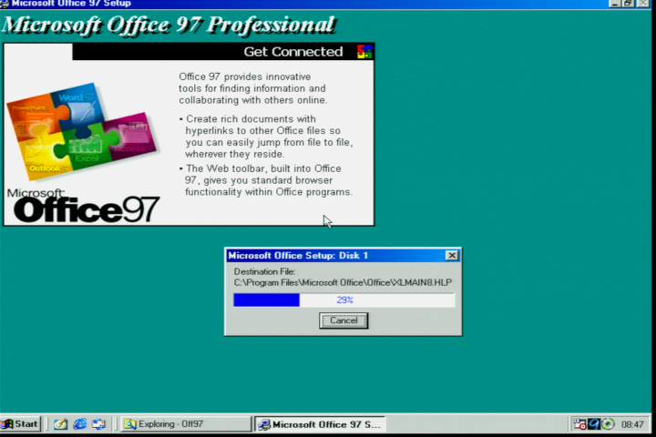 DOS Days - Microsoft Office 97 (1996)