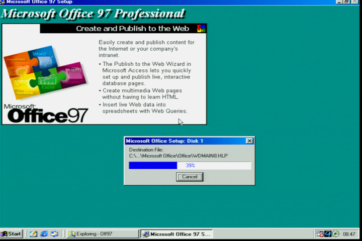 DOS Days - Microsoft Office 97 (1996)