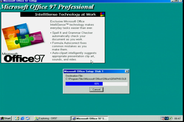 DOS Days - Microsoft Office 97 (1996)