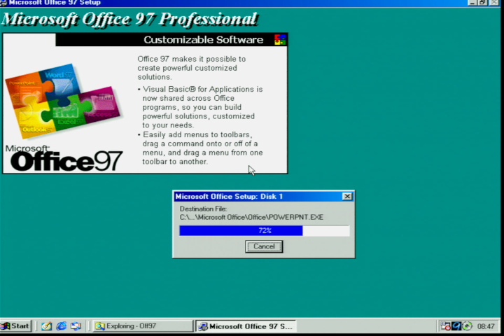 DOS Days - Microsoft Office 97 (1996)