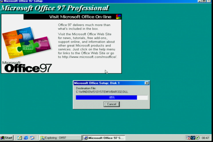 DOS Days - Microsoft Office 97 (1996)