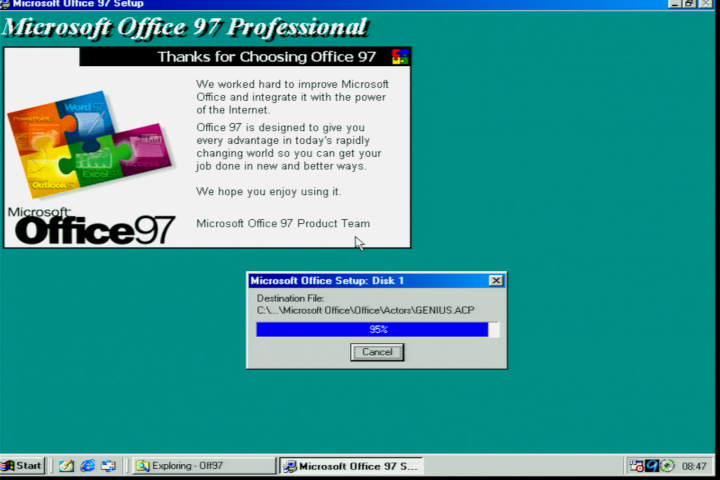 DOS Days - Microsoft Office 97 (1996)
